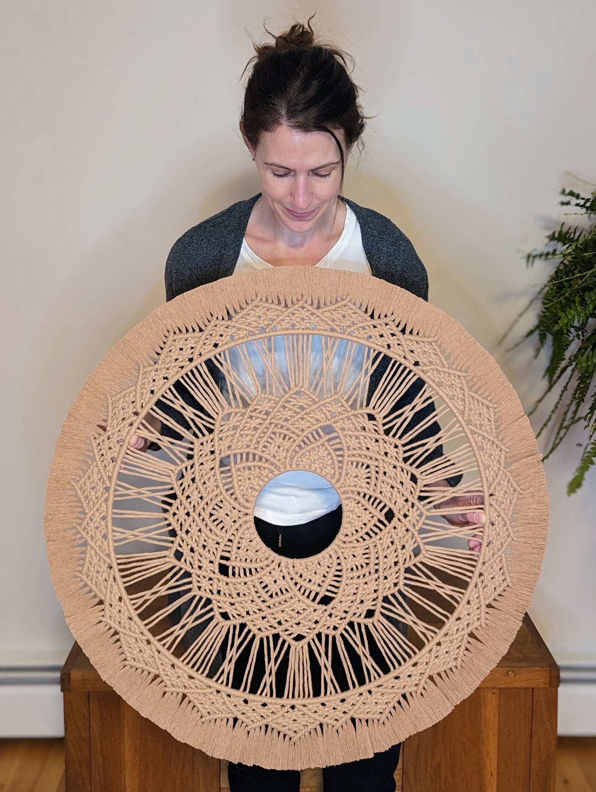 Macrame Wall Hanging Macrame Mandala Light Brown Wall Art Home Decor - Etsy