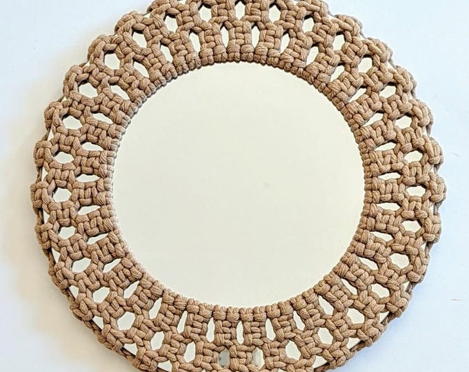 Handcrafted Macrame Mirror | Boho Wall Decor | Unique Home Decor - Etsy