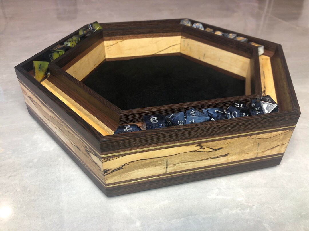 Gen4 Dicetray - Wenge, Walnut Brass Inlayed & Spalted Maple ...