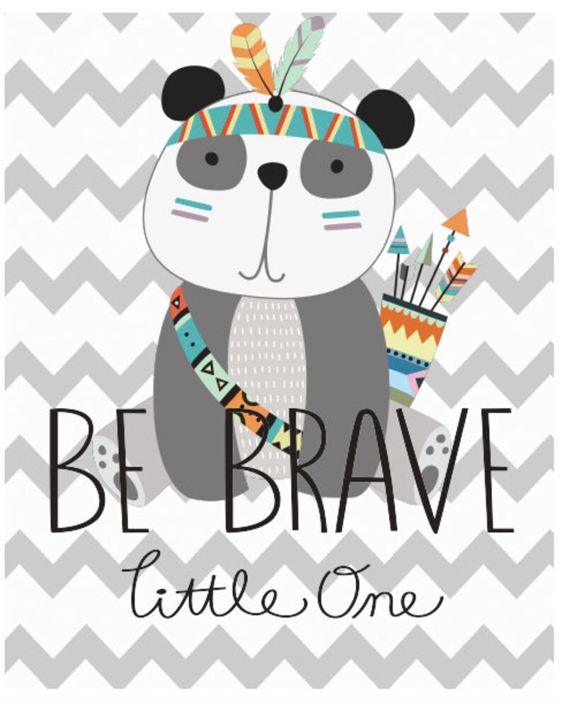 Printable Decor Be Brave Little One - Etsy