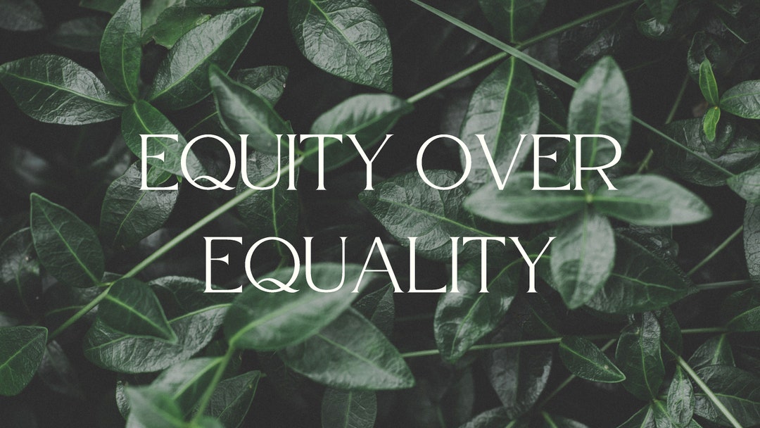 Equity Over Equality Print - Etsy