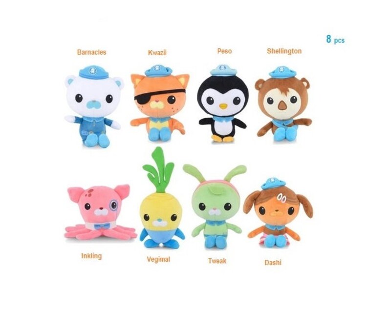 Original Octonauts Anime Figure Plush Toy Keychain Pendant Dolls Model ...