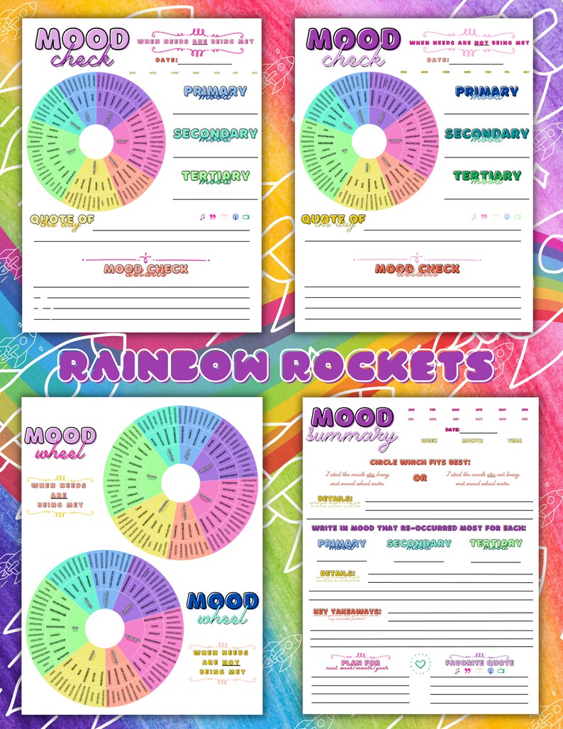 Mood Check: Rainbow Rockets - Etsy