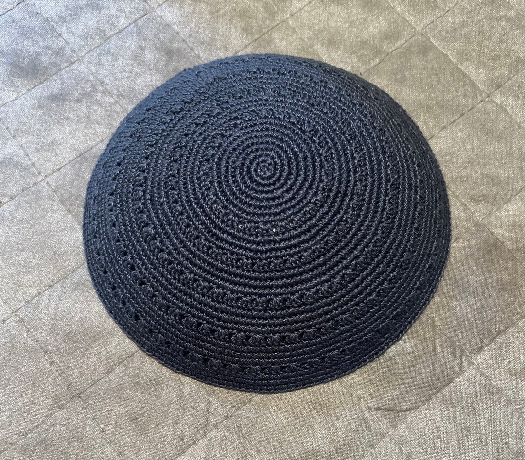 Handcrafted Solid Color Knitted Kippahs - Available in a Few Colors Ans ...