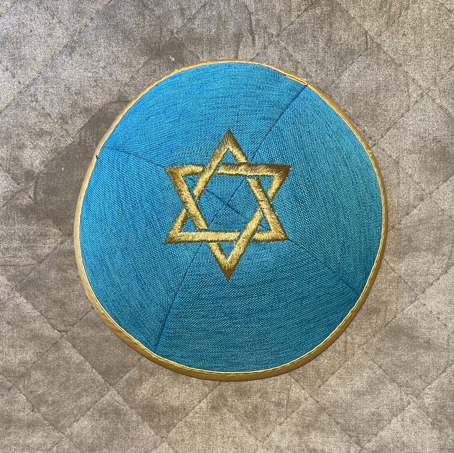 Star of David Kippah - Premium Israeli Kipa With Exquisite Embroidered ...