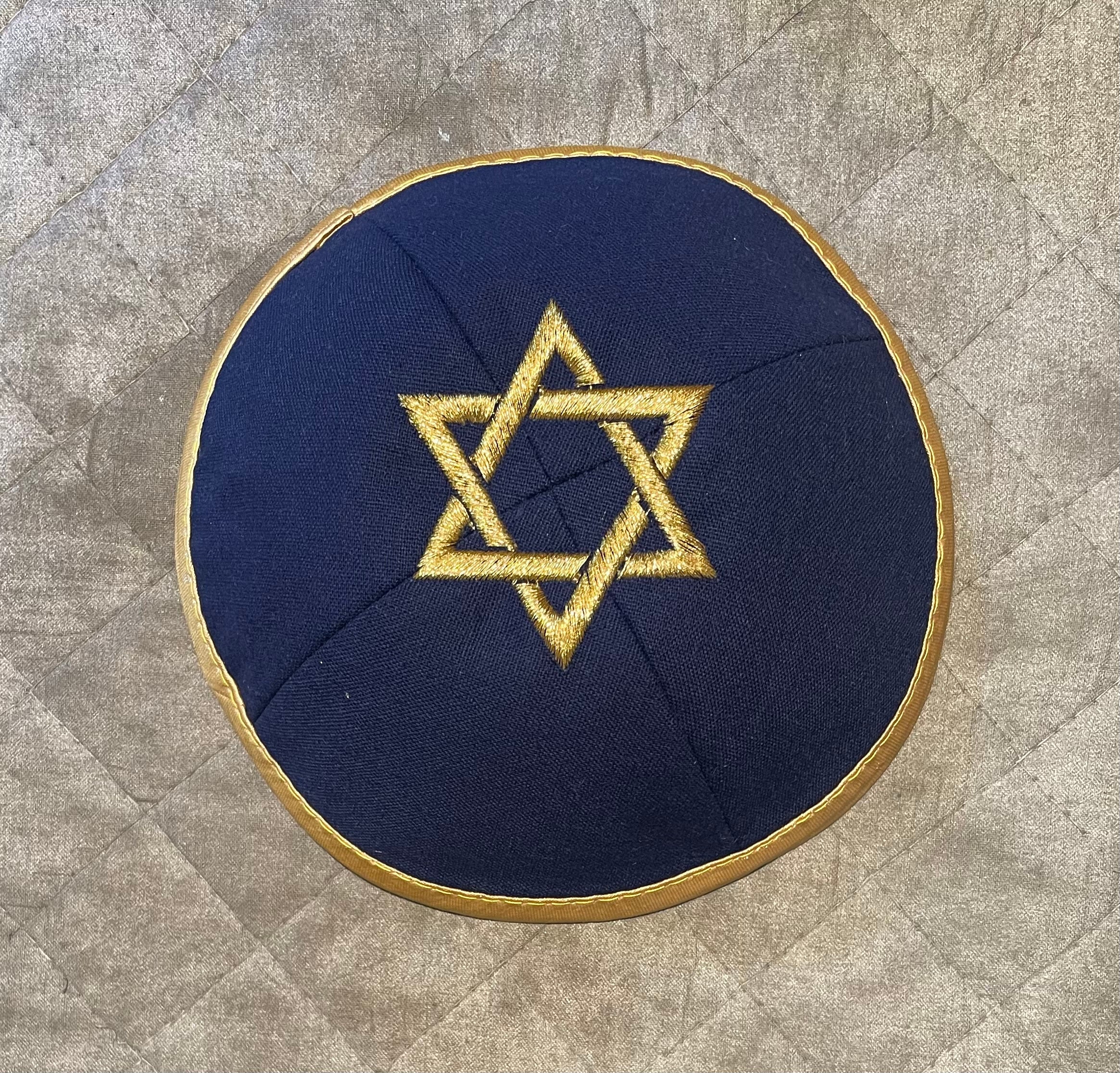 Star of David Kippah - Premium Israeli Kipa With Exquisite Embroidered ...