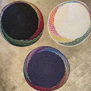 Handmade 6.5 Inch Diameter Kippah | Made in Israel With 100% Cotton ...