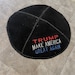 Trump Leather Kippah | MAGA Suede Yarmulke With Embroidered Logo | Make ...