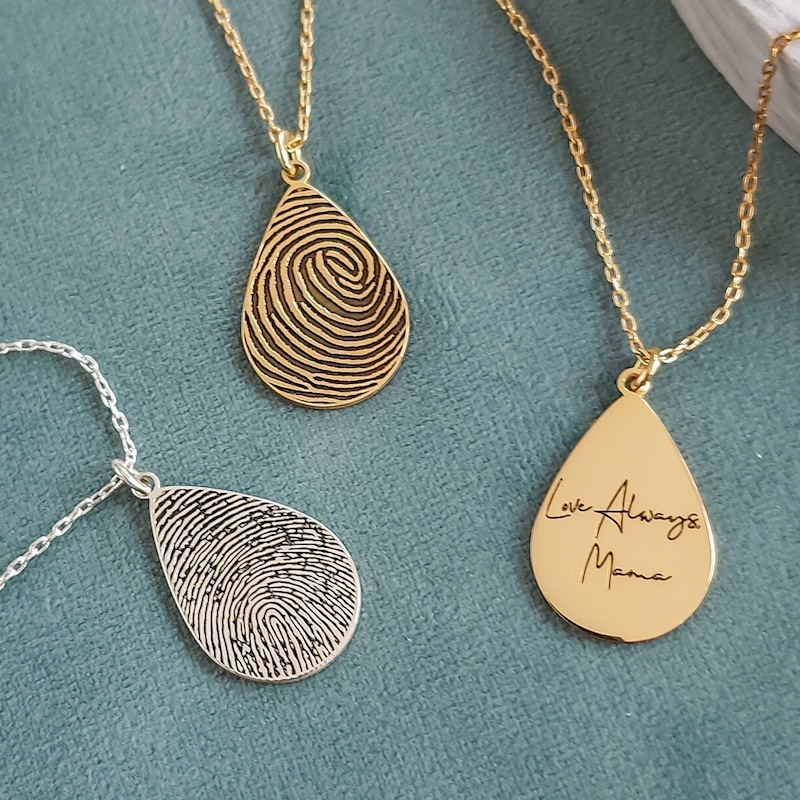 Fingerprint Necklace - Etsy