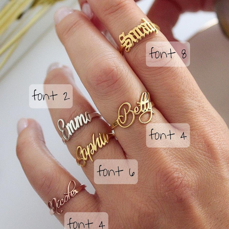Name Ring - Etsy