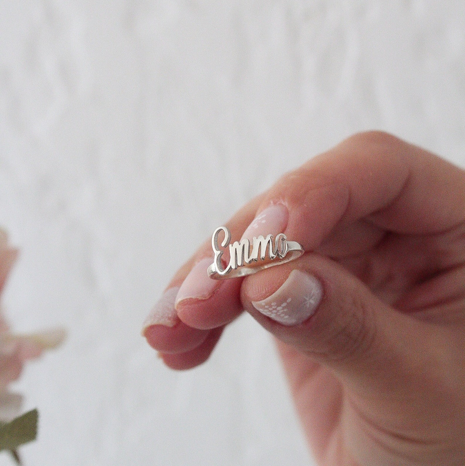 14K Solid Gold Name Ring-gold Name Ring-custom Name - Etsy