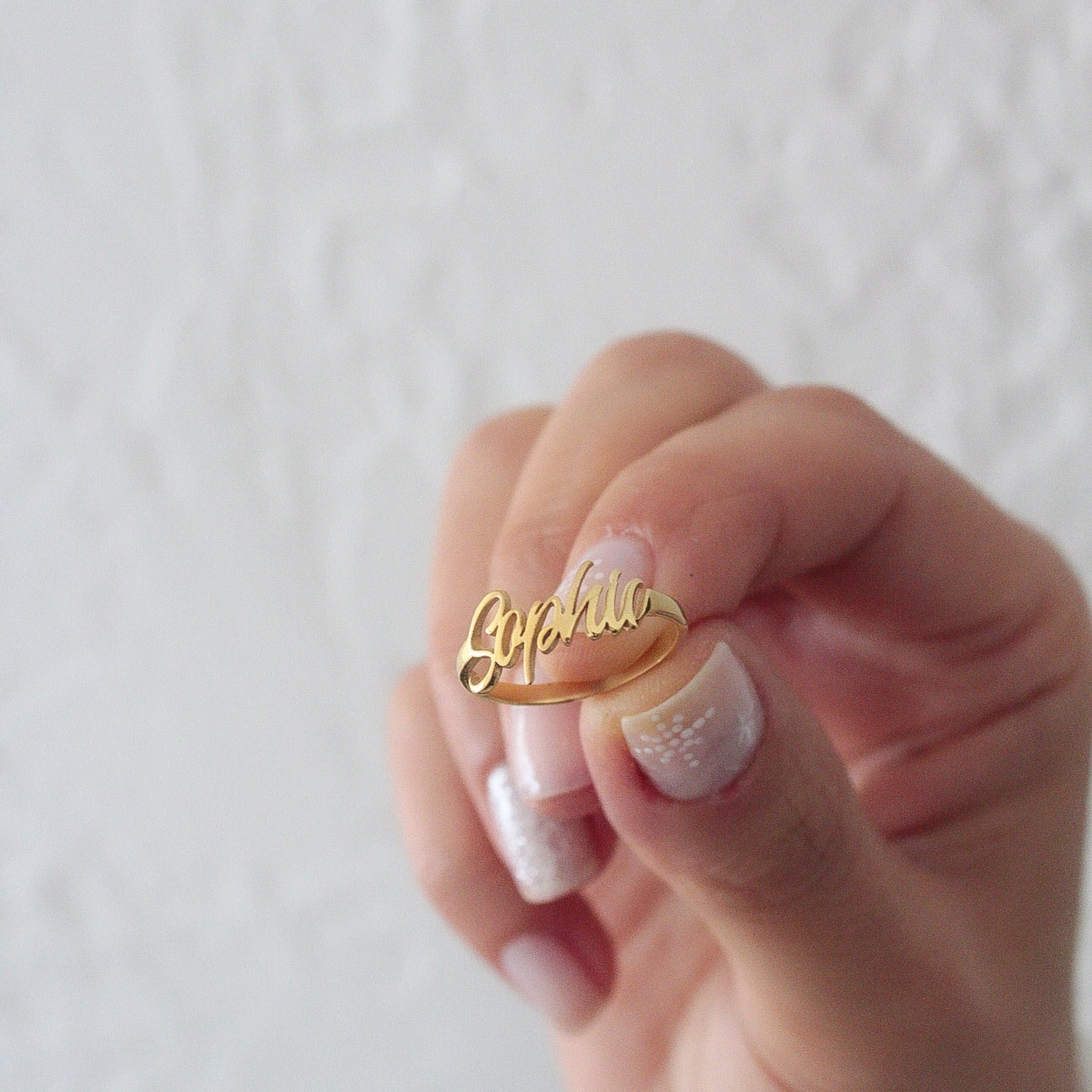 14K Solid Gold Name Ring-gold Name Ring-custom Name - Etsy