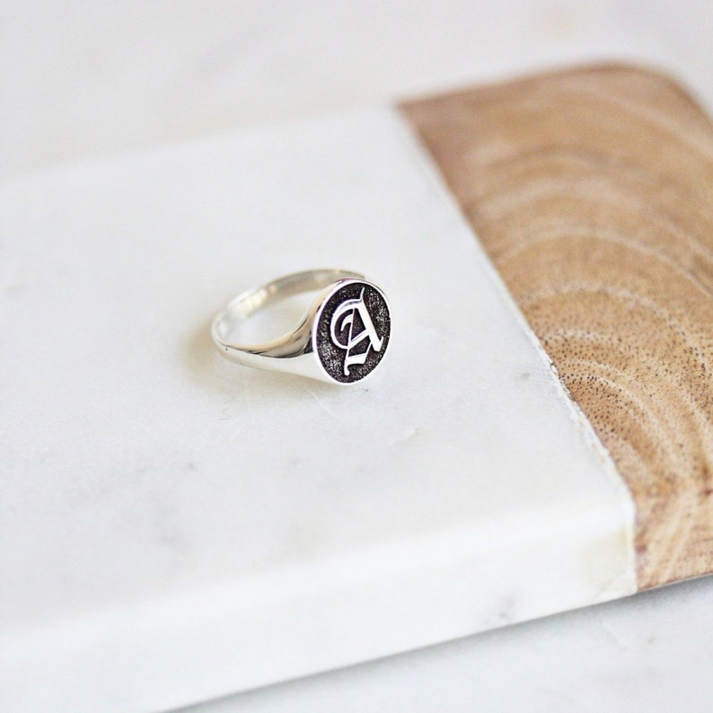 Signet Ring Gold Signet Ring Statement Ring Custom - Etsy