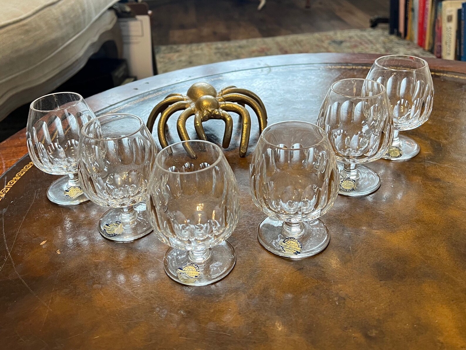 Vintage Kasper Bleikristall Mundgeblasen Handgeschl 24% Lead Crystal ...