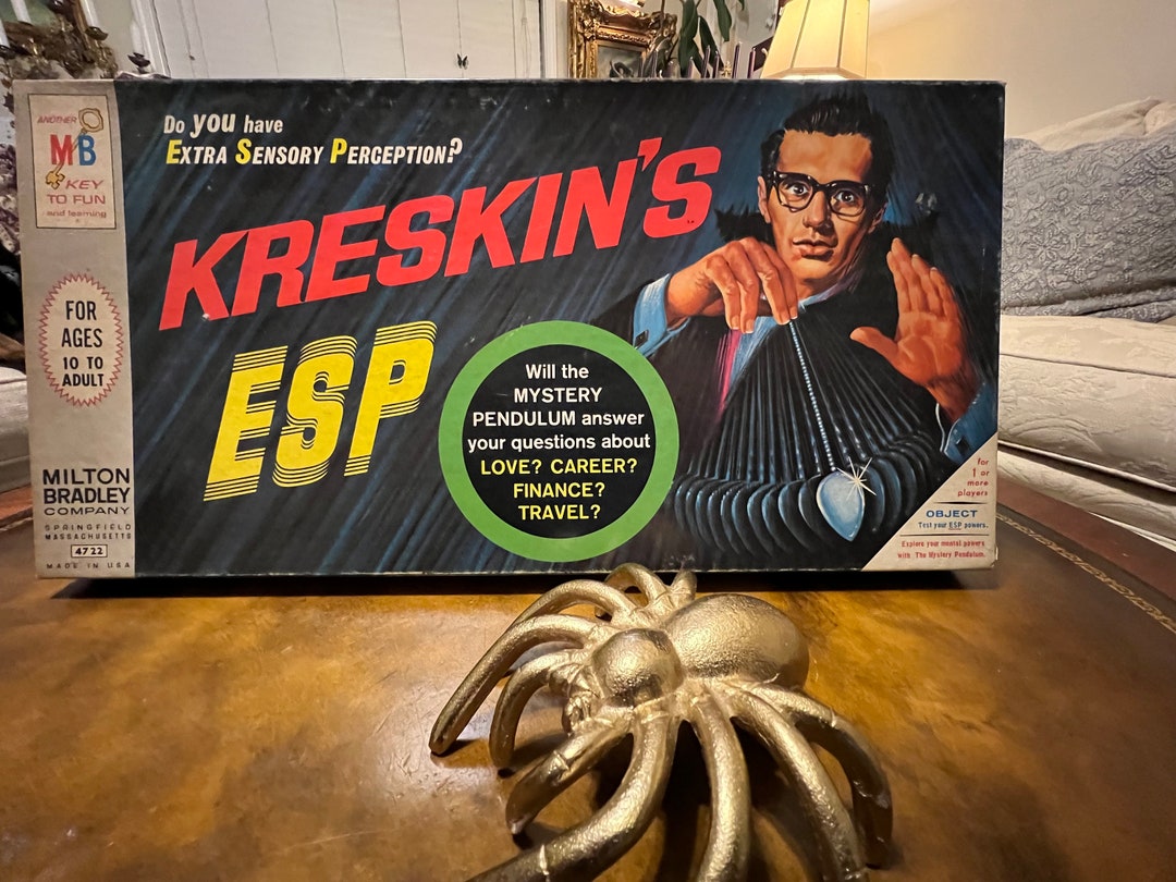 Vintage Kreskins ESP Board Game by Milton Bradley Test Your Psychic ...
