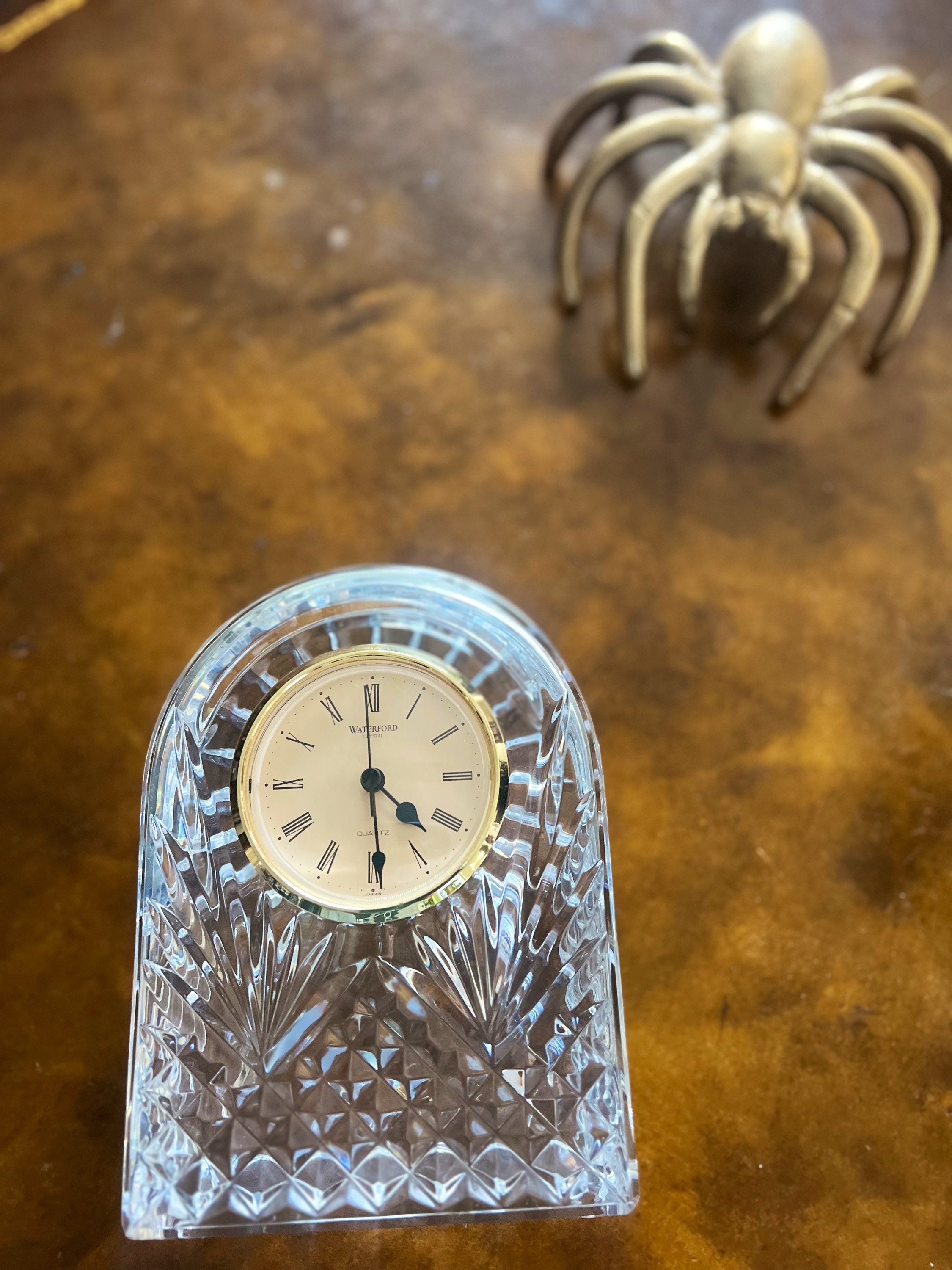 Vintage Waterford Crystal Table Clock - Etsy