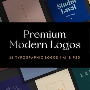 25 Typographic and Modern Premium Logos | Luxury, Contemporary ...