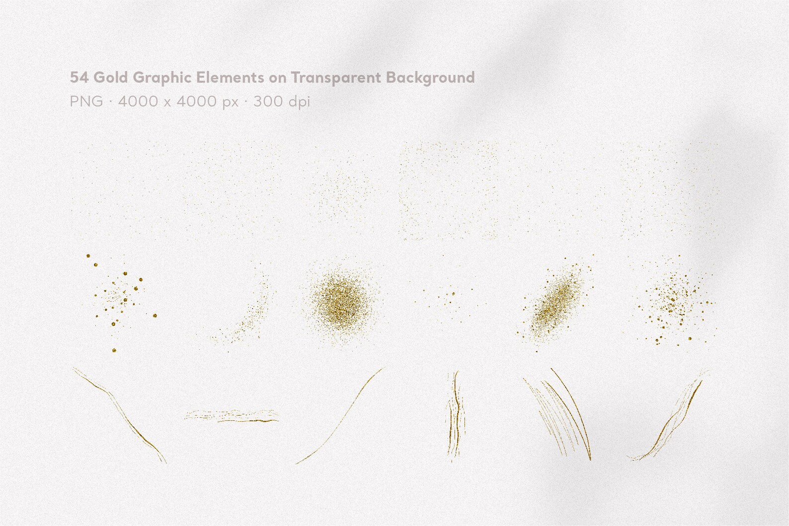 50+ Golden Stardust Graphic Elements | Luxury Elements, Abstract ...