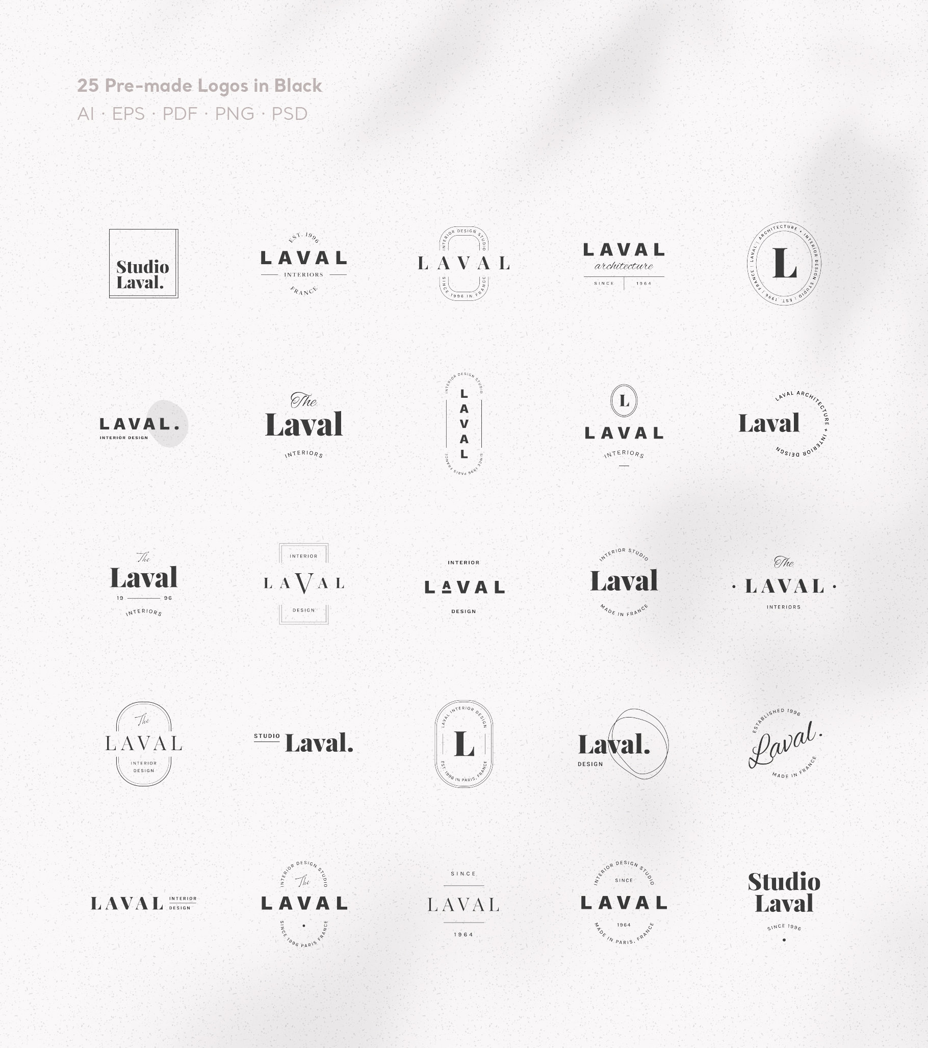 25 Typographic and Modern Premium Logos Luxury, Contemporary ...