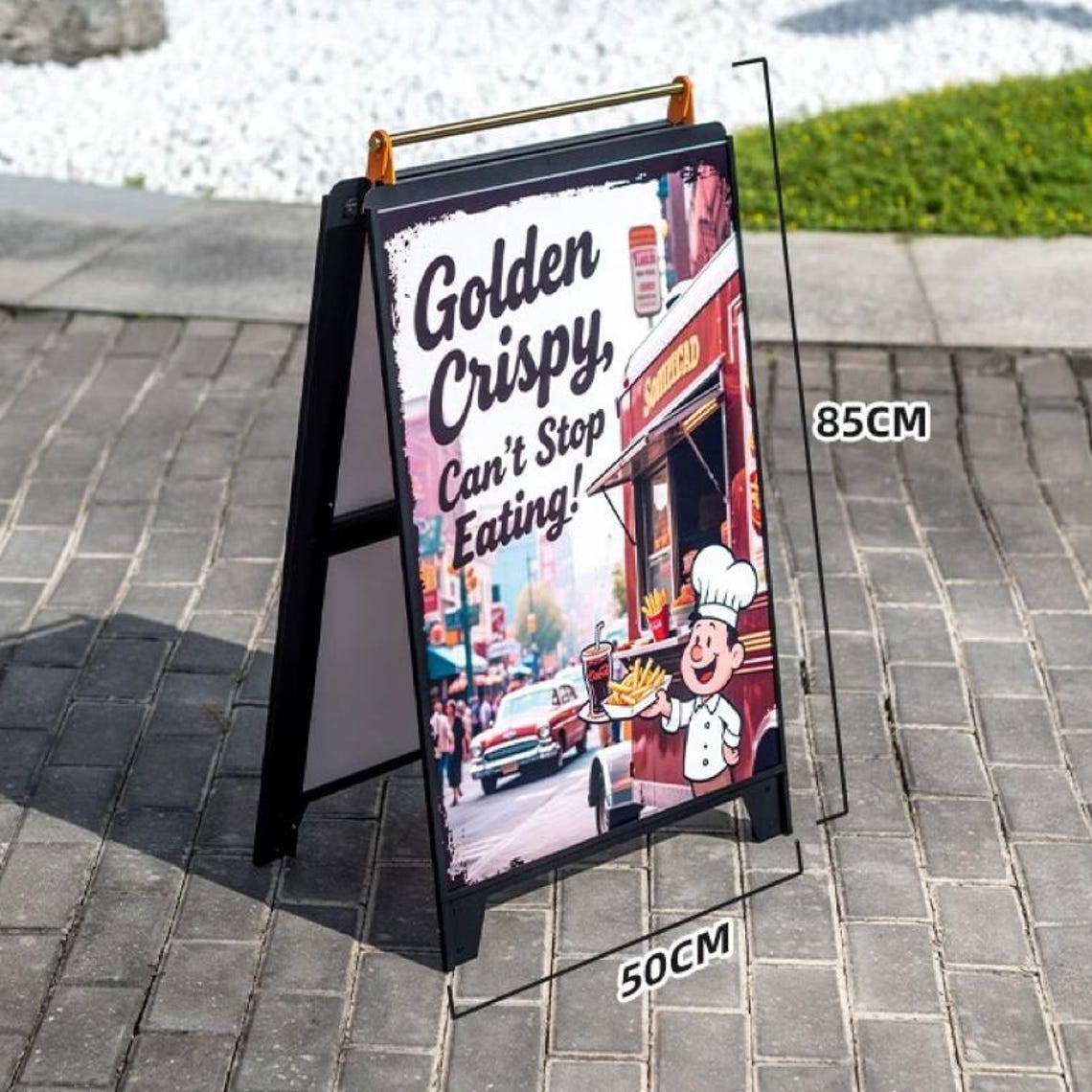Portable Sign Stand | Folding Display Board | Double-sided Advertising ...