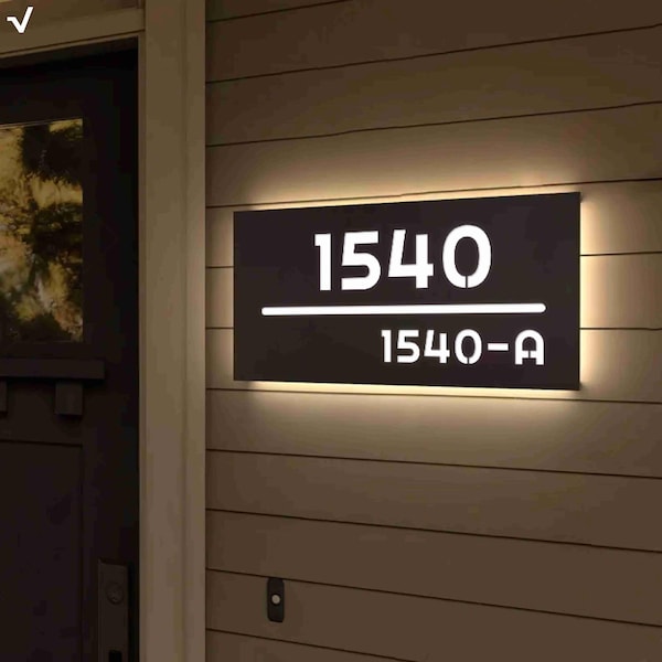 Led Door Number Signs - Etsy