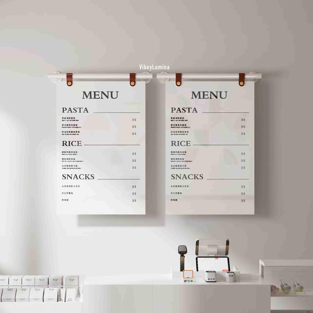 Metal Wallmounted Menu Board for Cafes and Restaurants,customizable ...