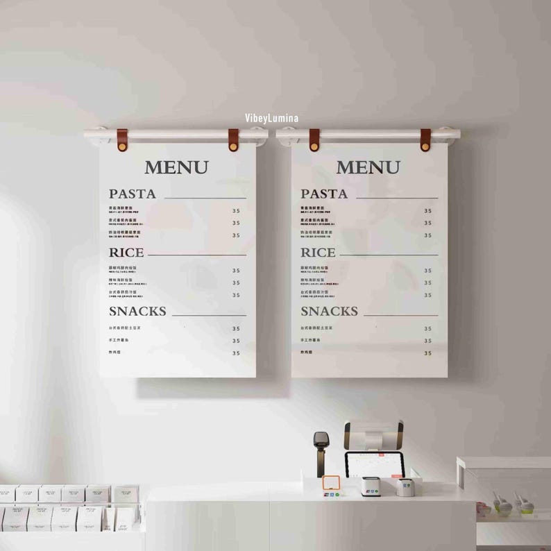 Metal Wallmounted Menu Board for Cafes and Restaurants,customizable ...