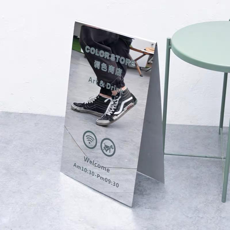 Custom Outdoor A-frame Sign | Double-sided Advertising Board | Metal ...
