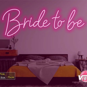 Neon Sign Bride to Be for Bachelorette Party Bridal Shower - Etsy