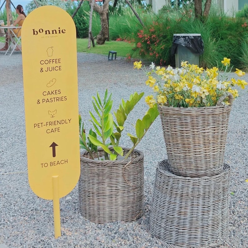 Directional Standing Sign With Arrow -double-sided A-frame Sign|outdoor ...