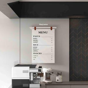 Metal Wallmounted Menu Board for Cafes and Restaurants,customizable ...