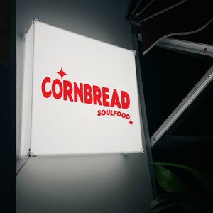 Light Box Sign, Logo Brand Sign, Led Light Box Sign, Square Light Box ...