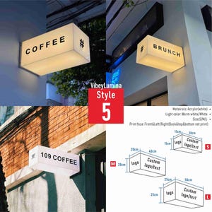 Retractable Awning LED Sign - Weatherproof Marquee for Sidewalk Cafes ...