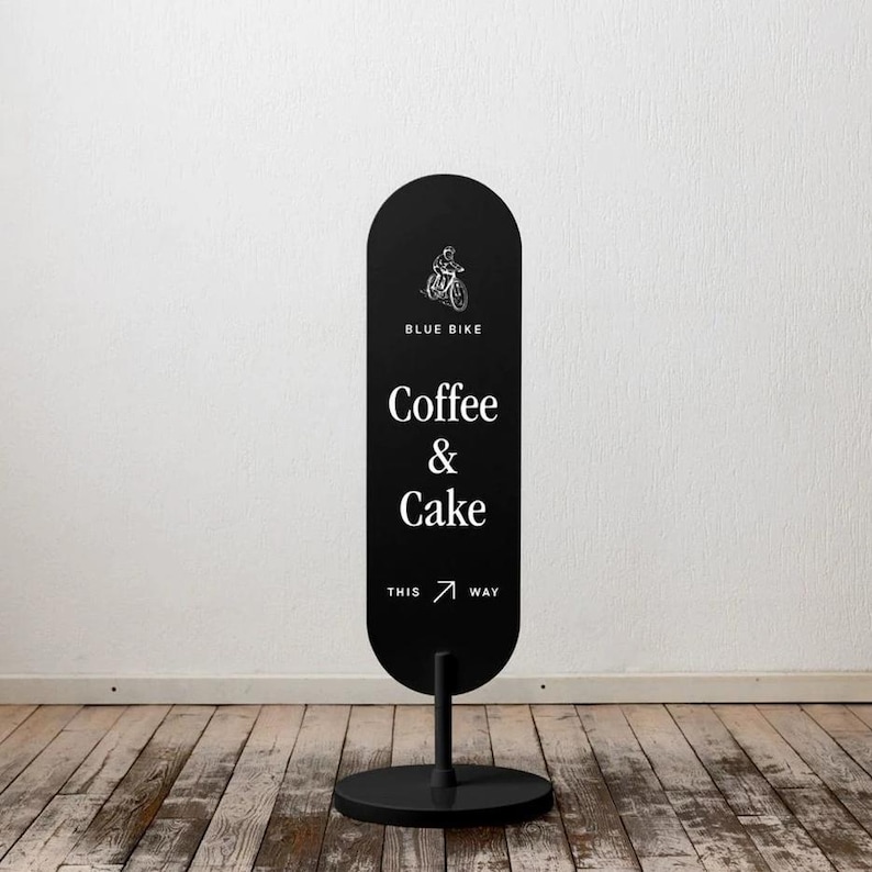 Directional Standing Sign With Arrow -double-sided A-frame Sign|outdoor ...