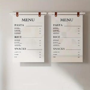 Metal Wallmounted Menu Board for Cafes and Restaurants,customizable ...