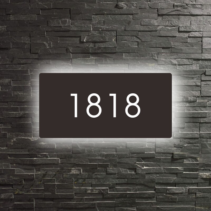 Lighted House Number - Etsy