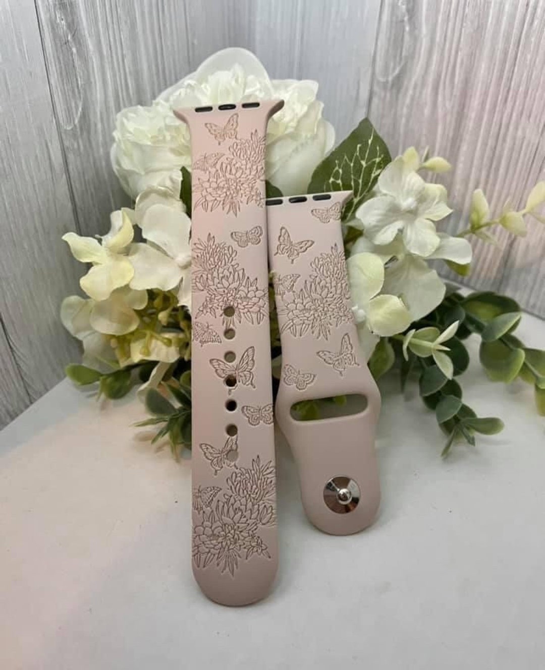 DIGITAL DOWNLOAD Butterfly Floral Watchband File, Svg, Watch Band ...