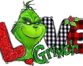 Grinch Dtf Transfer - Etsy