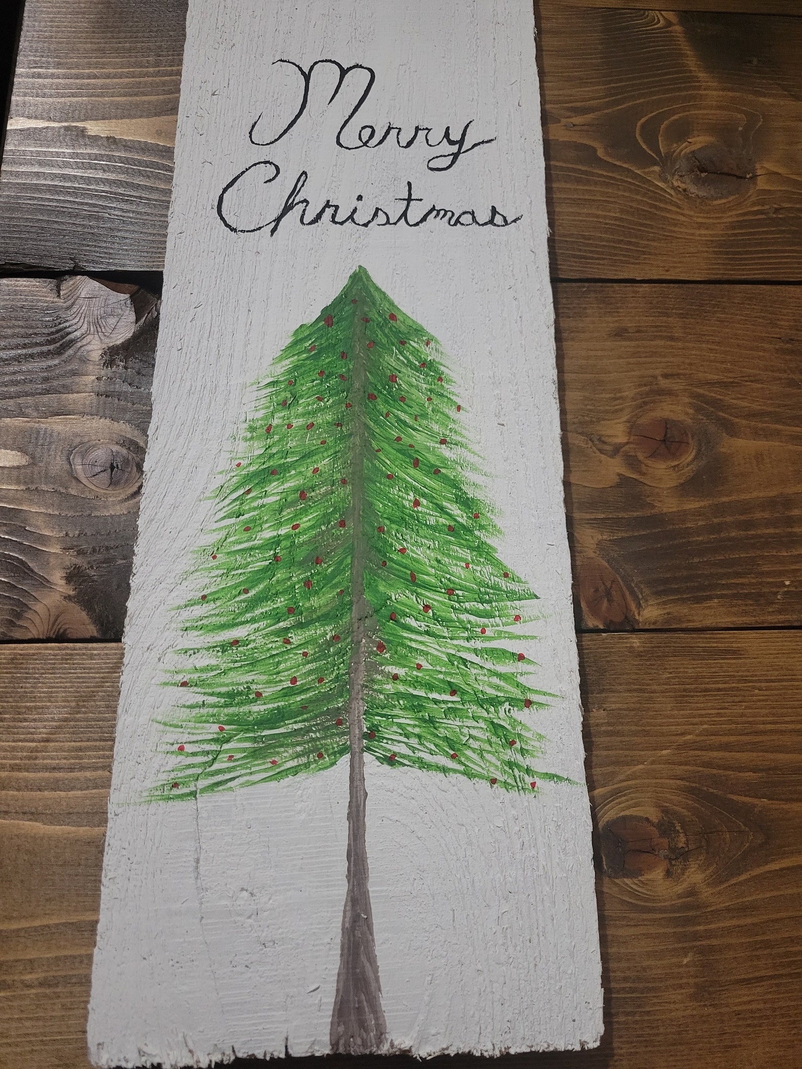 Merry Christmas Plaque - Etsy