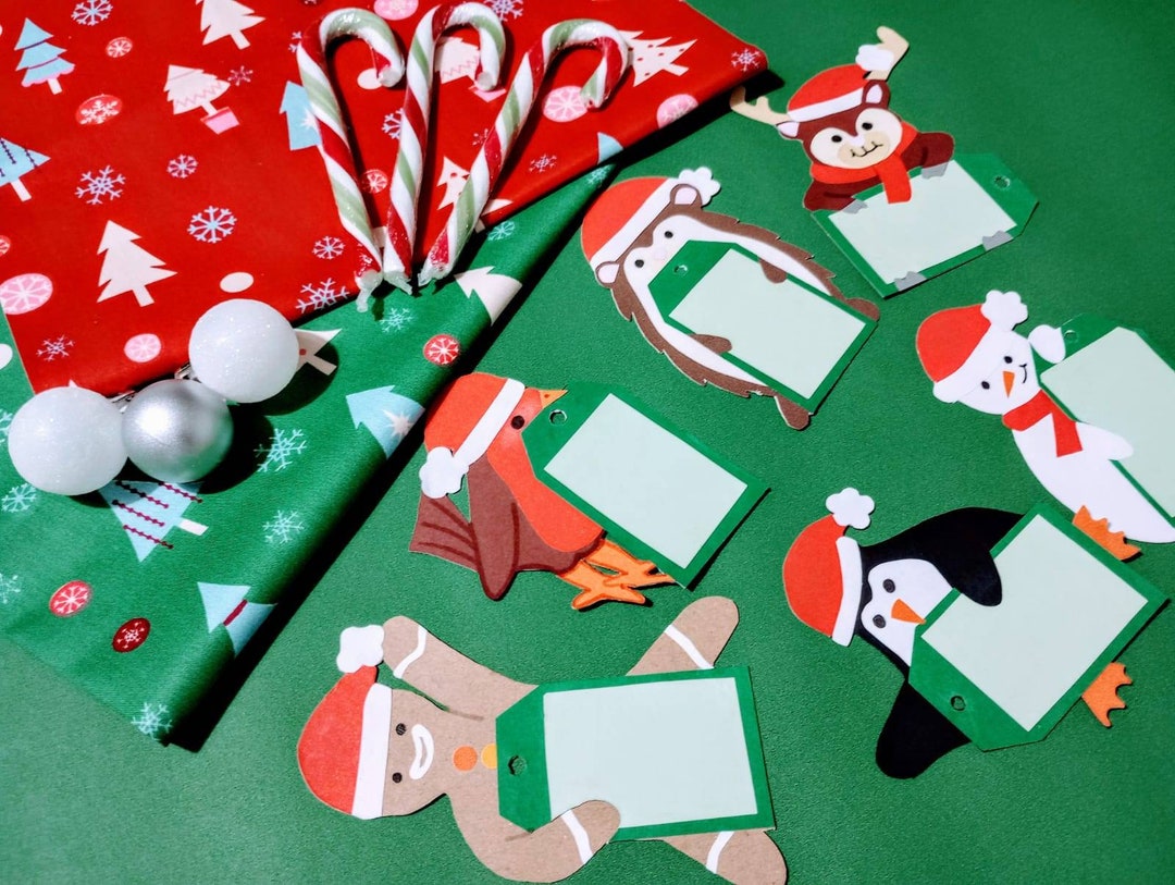 Christmas Tags X6 Christmas Tags Christmas Gift Tag Gift - Etsy