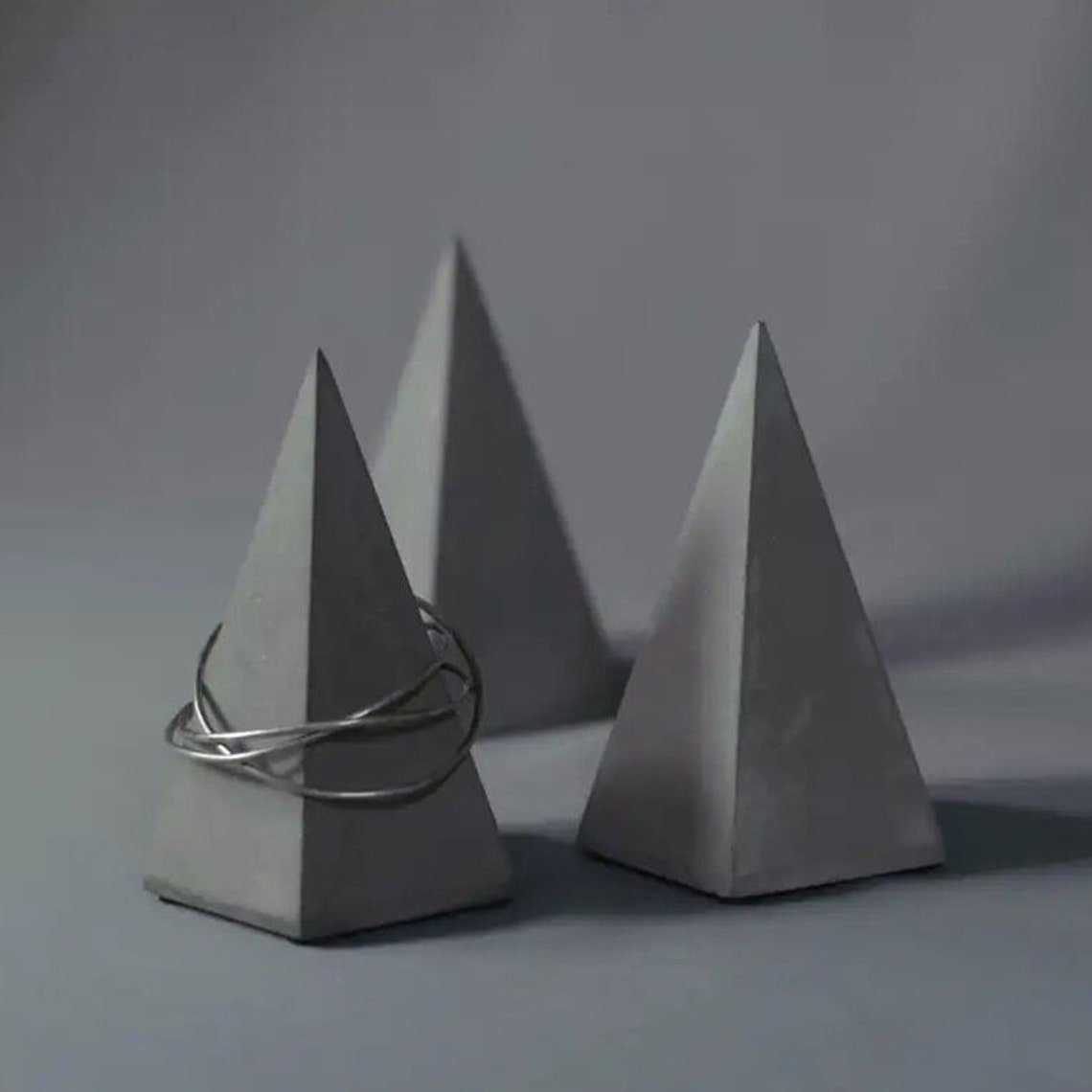 Ring Cone Pyramid Cement Mold Resin Jesmonite Silicone Mould - Etsy UK