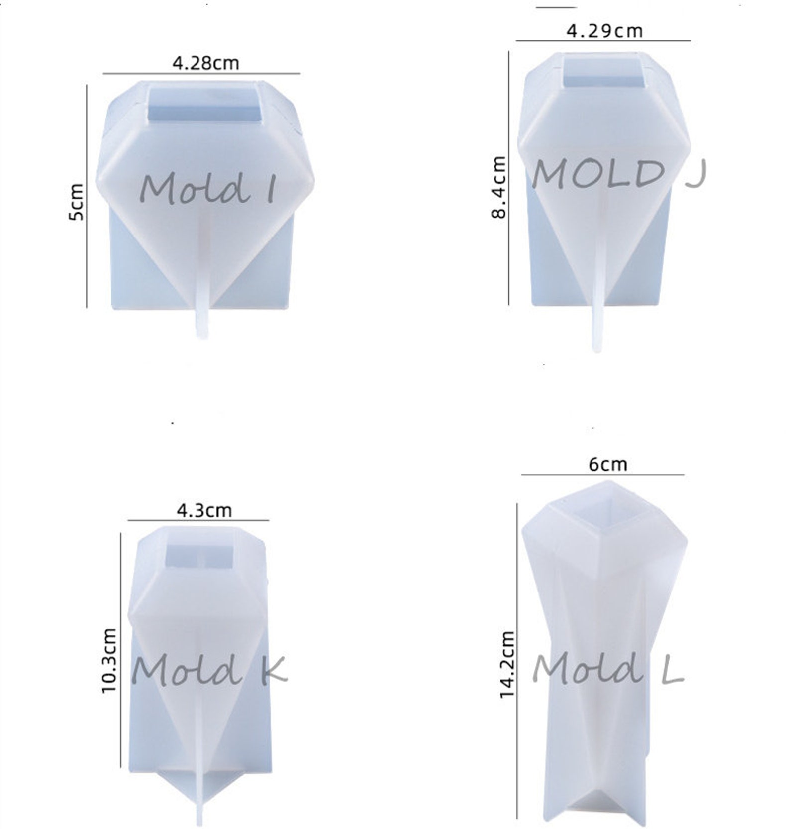 Ring Cone Pyramid Cement Mold Resin Jesmonite Silicone Mould - Etsy UK