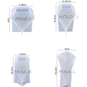 Ring Cone Pyramid Cement Mold Resin Jesmonite Silicone Mould for Making ...