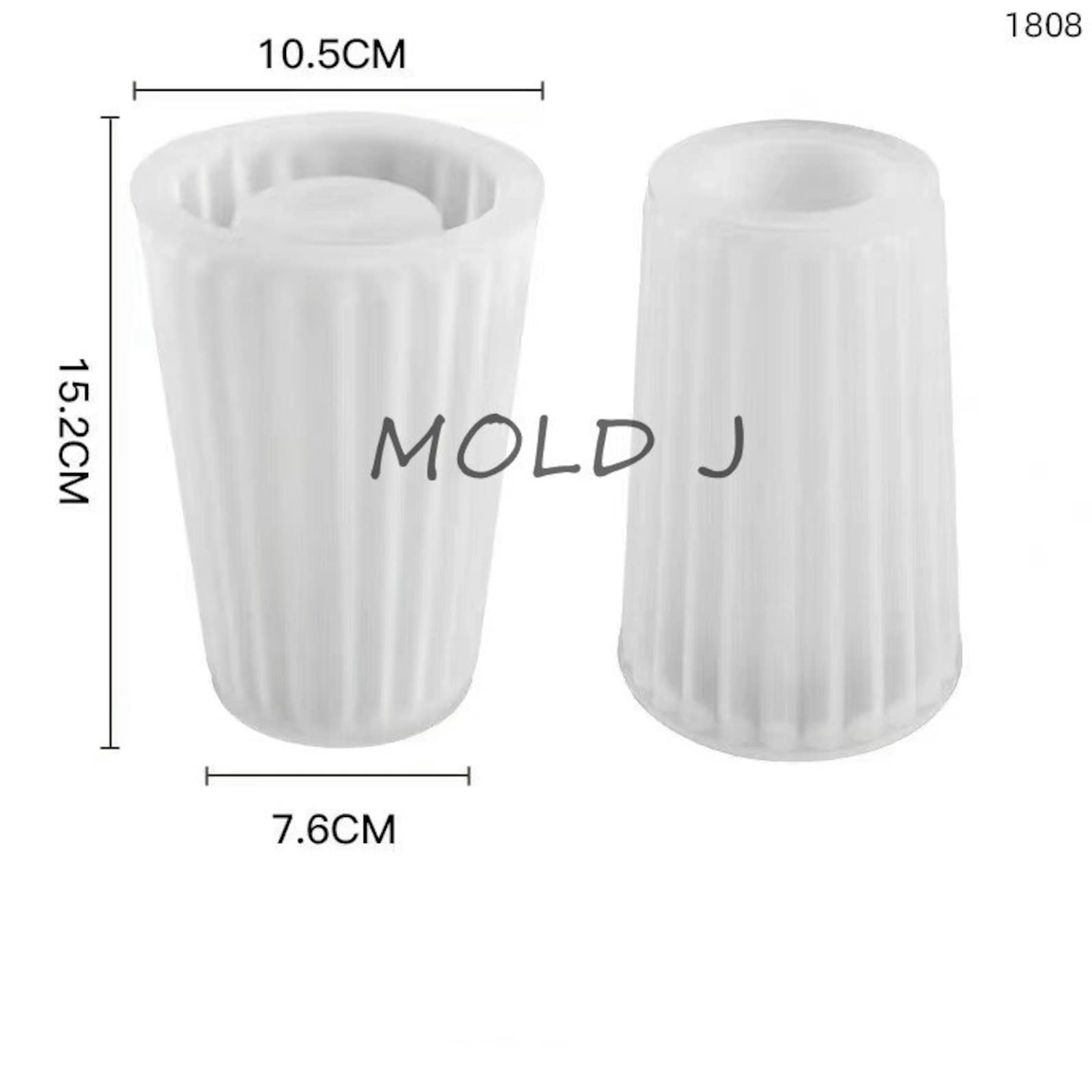Bud Vases Silicone Mold for Concrete, Dried Flower Vessel Form, Planter ...