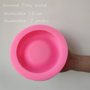 Fat Round Tray Mold,cute Circularity Plate Cement Concrete Casting ...