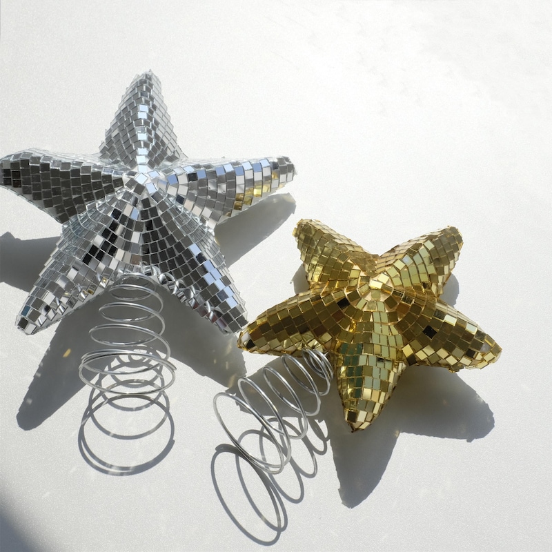 Retro Gold Star Tree Topper - Etsy UK