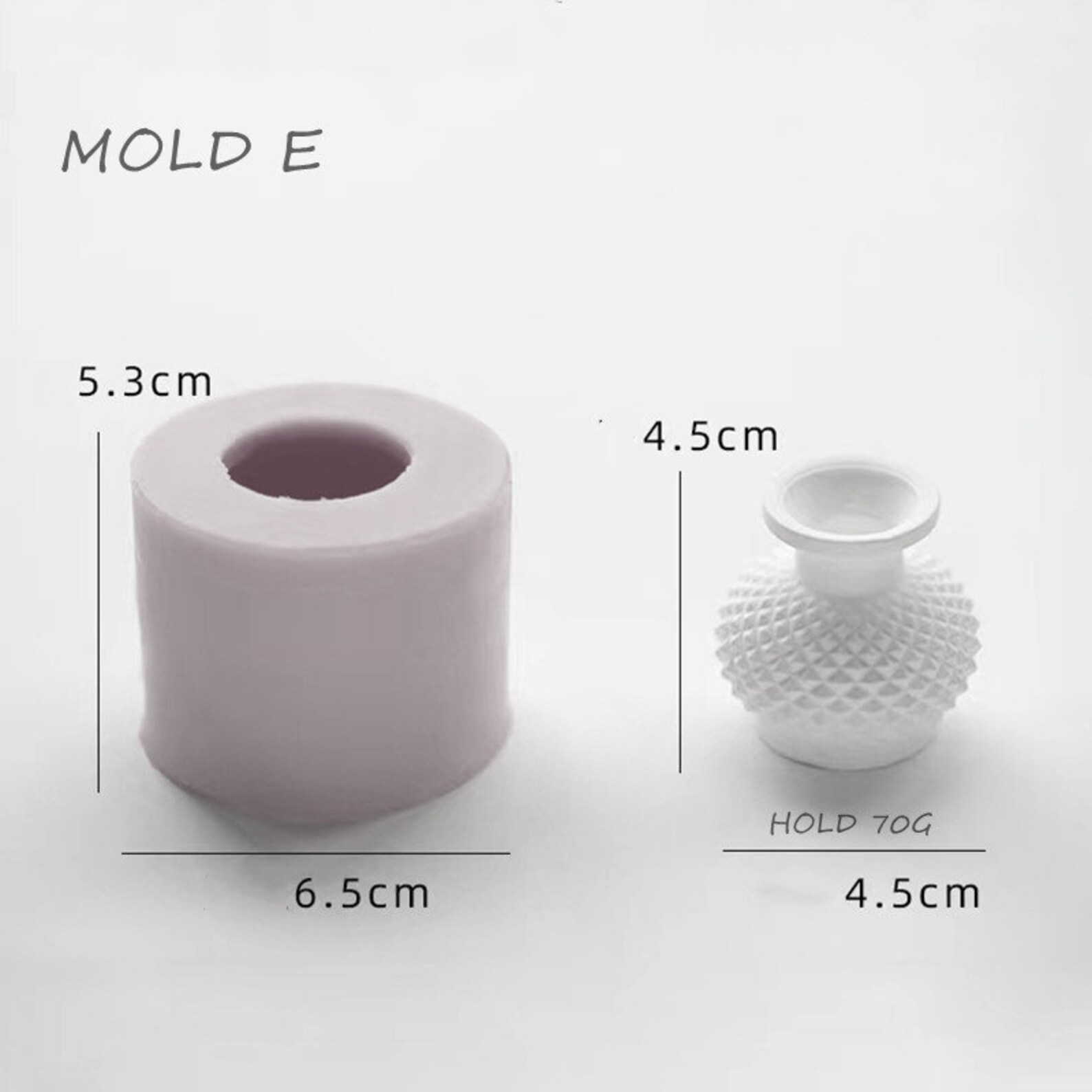 Bud Vases Silicone Mold for Concrete, Dried Flower Vessel Form, Planter ...