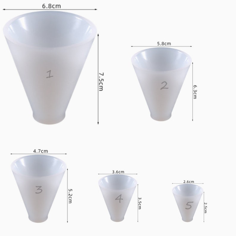 Ring Cone Pyramid Cement Mold Resin Jesmonite Silicone Mould - Etsy UK