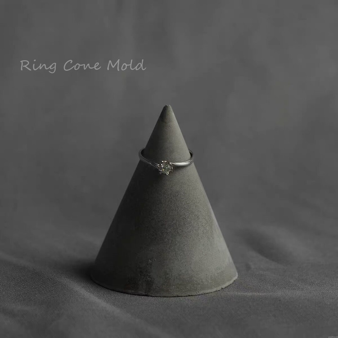 Ring Cone Pyramid Cement Mold Resin Jesmonite Silicone Mould for Making ...