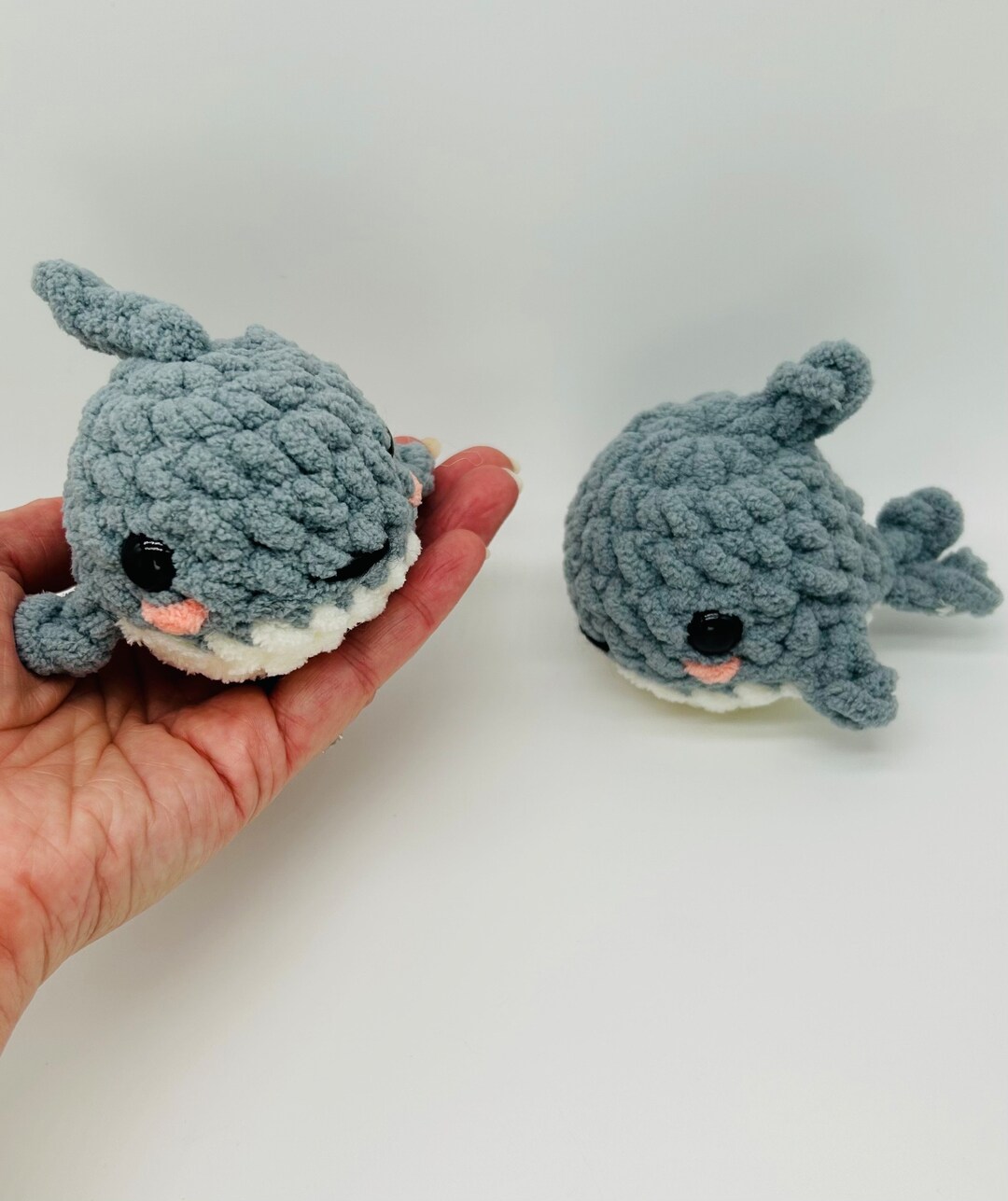 Baby Shark Small Shark Handmade Kawaii Shark Stuffed Baby Shark Plushie ...